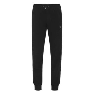 Philipp Plein Jogginghose mit Nylon-Eins&auml;tzen - - Trousers - Herren - Schwarzk - 4XL