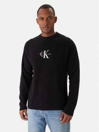 Calvin Klein Jeans Pullover J30J322460 Schwarz Loose Fit