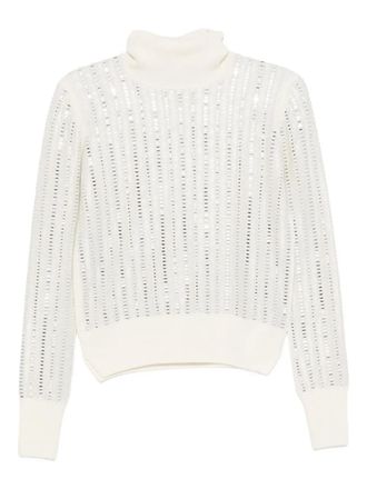 Ermanno Scervino pull à détails de strass - Tons neutres