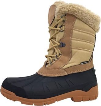 Spirale Tina, Bottes en caoutchouc à tige basse et doublure chaude femme, Beige (beige 19), 39