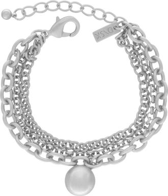 Dansk Copenhagen Skandinavisches Link Chain Mix Armband - - Accessories - Damen - Grau - ONE SIZE