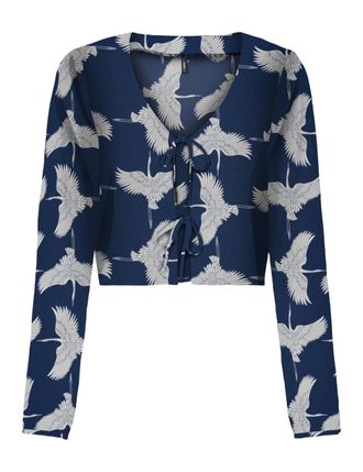 Only Onlnova Life Elite L/S Hailey Tie Top