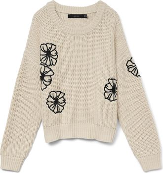 Vero Moda Vmlaura Ls O-Neck Pullover Boo