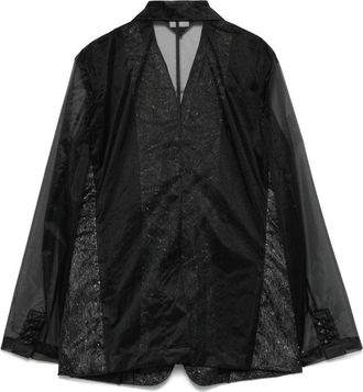 Comme Des Gar&ccedil;ons Chiffon Blazer - Black