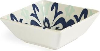 Excelsa Amalfi Set mit 6 Schälchen aus Keramik, 13 x 13 cm, Zitronenmotiv, Blau und Weiß