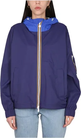 K-Way Femme, Vestes, Bleu, Taille: 42 FR Claudey 2.1 Jacket