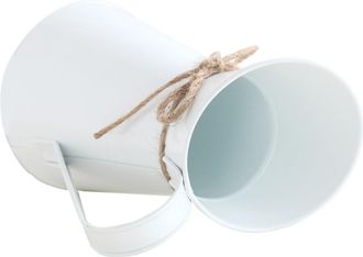 Garneck Rustikale Franz&ouml;sische Landhaus Blumenvase Griff Vintage Blumenbeh&auml;lter f&uuml;r K&uuml;nstliche und Getrocknete Pflanzen Dekorative Tischmitte f&uuml;r Wohnzimmer u