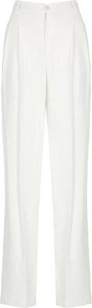 Elisabetta Franchi Femme, Pantalons, Beige, Taille: 40 FR Wide Pantalons