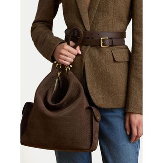 Lauren Ralph Lauren Handtasche LAUREN RALPH LAUREN 431P18458003 Dunkelbraun