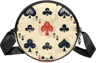 Generic Petit sac &agrave; bandouli&egrave;re rond pour femme, sac &agrave; bandouli&egrave;re avec fermeture &eacute;clair, bretelles r&eacute;glables, style d&eacute;contract&eacute; pour femmes et filles