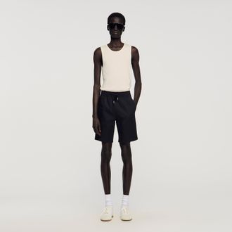 Sandro Baumwollshorts mit Gummizug