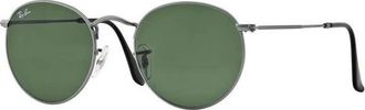 Ray-Ban Homme, Accessoires, Gris, Taille: 50 MM Round Metal Rb3447
