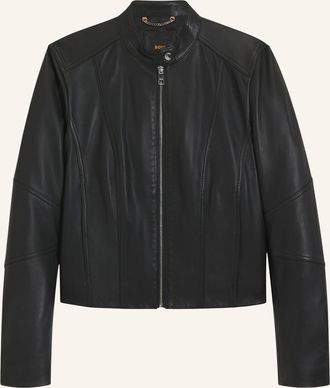 HUGO BOSS Leather C_Saleste1 Regular Fit schwarz