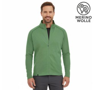 Maul Trekkingjacke MERINOWOOL - Herren Maul Wolljacke Merino Jacke Translarna, green