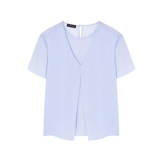 Emporio Armani Damen, Blusen & Hemden, Lila, SGr&ouml;&szlig;e