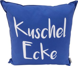 CB Home & Style Outdoor Garten Kissen Wasserabweisend Wasserfest 45 x 45 cm mit Füllung (Kuscheleckeblau)