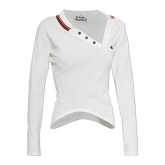 Vivienne Westwood Glory Polo - - Tops - Damen - Wei&szlig; - S