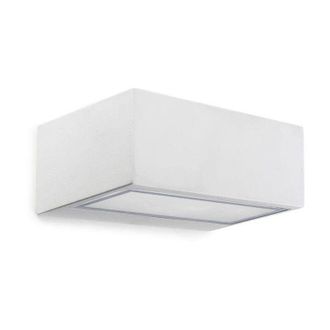 Leds - C4 Nemesis Aluminium - Applique murale dext&eacute;rieur &agrave; 1 lumi&egrave;re blanche IP44 - Leds-c4