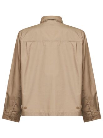 Carhartt Work in Progress Mens Postal Jacket Iroko Beige Cotton Bomber