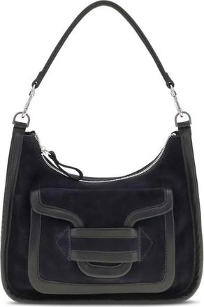 Pierre Hardy Umh&auml;ngetasche aus Wildleder mit Lederbesatz - - Bags - Damen - Schwarzk - ONE SIZE