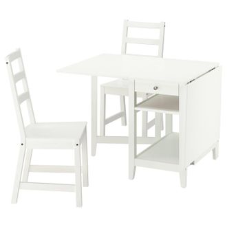 IKEA N&Auml;SINGE / NORDVIKEN Tisch und 2 St&uuml;hle