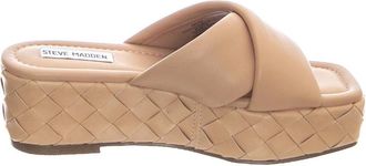 Steve Madden Femme, Chaussures, Rose, Taille: 41 EU Cross-Strap Leather Sandal