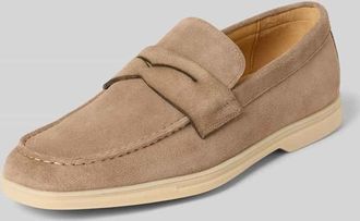 Carl Gross Loafer aus echtem Leder in Suede-Optik