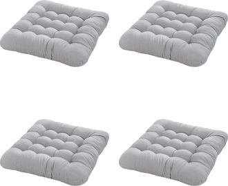 Generic 4 Pc Quadrat Stuhlkissen 40x40 cm Sitzkissen Gefüllt, Memory Foam Kissen, Outdoor Gartenstuhlkissen, Garten Sitzpolster Set für Rattanstühle, Outdoor 