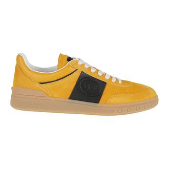 Valentino Garavani Nieten Leder Low Top Sneaker - - Shoes - Herren - Gelb - 44 EU