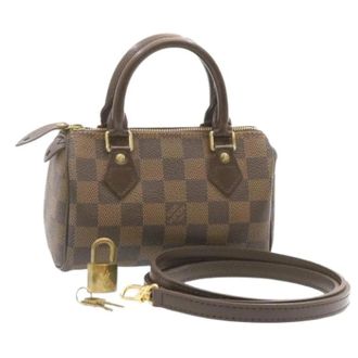 Louis Vuitton Pre-owned Mini Canvas Handtasche - - Pre-owned - Damen - Braun - ONE SIZE