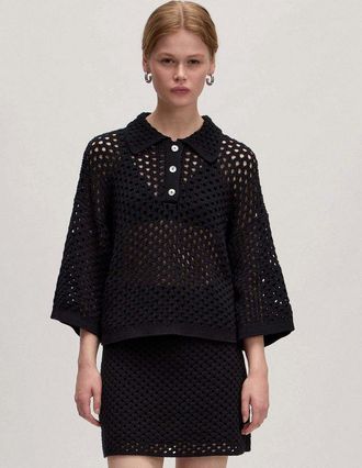 Edited Strickpullover Anayar (1-tlg) Lochmuster
