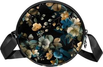 Generic Sac &agrave; bandouli&egrave;re Circle pour femme, sans couture, petit sac &agrave; bandouli&egrave;re avec fermeture &eacute;clair, bretelles r&eacute;glables, sac &agrave; main rond d&eacute;contract&eacute; pou