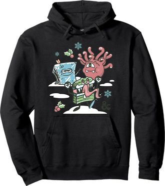 Dungeons & Dragons Christmas Beholder Mimic Gelatinous Cube Pullover Hoodie