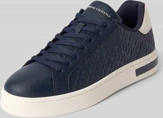 A|X Armani Exchange Sneaker mit Schn&uuml;rung und Logo-Muster