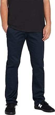 Volcom Frickin Modern Fit Stretch Chino Pant Pantalons, Bleu Marine foncé 1, 29W x 34L Homme