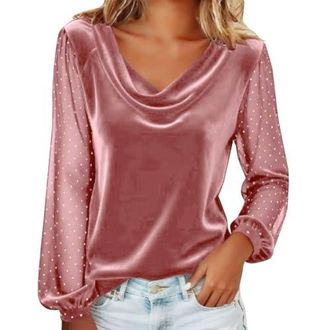 Generic Pull &eacute;l&eacute;gant &agrave; paillettes pour femme, col b&eacute;nitier &agrave; manches longues, chemisiers tricot&eacute;s pour femmes, pulls de f&ecirc;te &agrave; la mode pour femmes, pull brill