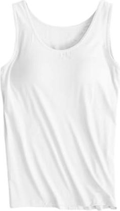 Generic Débardeur à Brassière Intégrée Femme Débarteur de Sport Femme Camisole Rembourré Tank Top T-Shirt sans Manches Femme pour Fitenss Yoga S-3XL