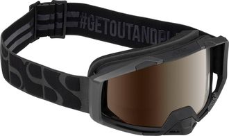 IXS Goggle Trigger+ polarisierte Brille, Einheitsgröße, Unisex, Erwachsene, Schwarz, Einheitsgröße