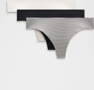 lululemon String taille mi-haute InvisiWear Trio pour Femmes - Noir - Taille XL