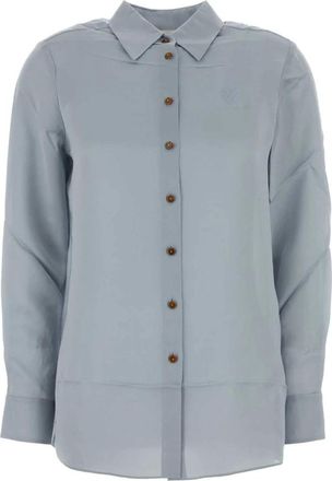 Zimmermann Femme, Blouses et Chemises, Bleu, Taille: 36 FR Luna Satin Shirt