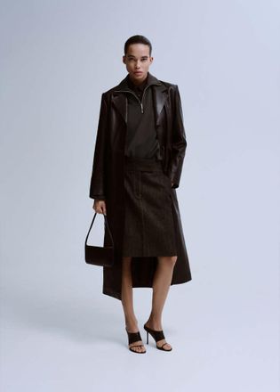 Mango Sweat effet ballon chocolat - Femme - S - MANGO