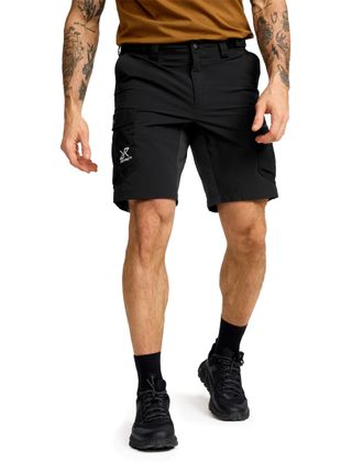 RevolutionRace Rambler Lightweight Pro Shorts für Herren, Leichte Kurze Hose und Wandershorts für Herren, Black, XXL