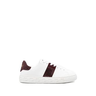 Versace Greca Embellished Nylon Sneakers - - Shoes - Damen - Wei&szlig; - 37 EU