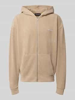 Pegador Oversized Fit Sweatjacke mit Label-Detail Modell Mezzano