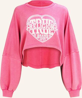 True Religion Sweatshirt Cropped pink