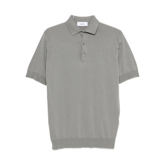 Lardini Homme, Tops, Gris, Taille: XL Polo en maille avec boutons