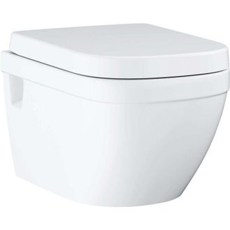 GROHE Euro Ceramic - Wand-WC mit WC-Sitz, SoftClose, Rimless, Alpinwei&szlig; 39703000 - Grohe