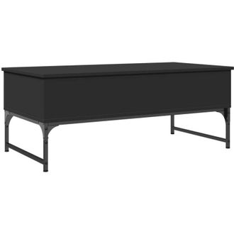 vidaXL vidaXL Couchtisch Schwarz 100x50x40 cm Holzwerkstoff und Metall