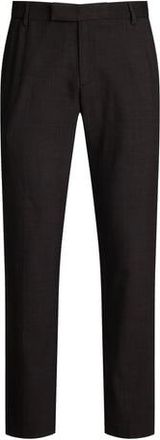 Sunspel Pantalon en laine textur&eacute;e m&eacute;lang&eacute;e