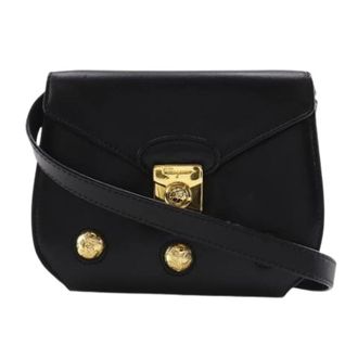Ferragamo Sac bandouli&egrave;re en cuir Pre-owned - Femme - Pre-owned - Noir - Taille: ONE Size